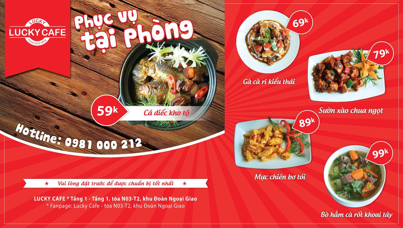 LUCKY CAFE & RESTAURANT - NHÀ HÀNG SANG TRỌNG BẬC NHẤT KHU ĐO